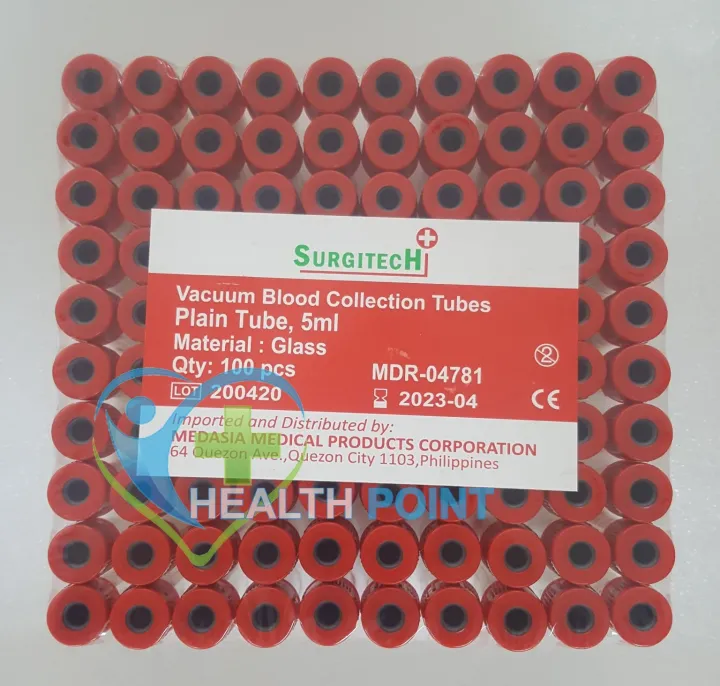 Vacutainer Tube Red Top (100's) | Lazada PH