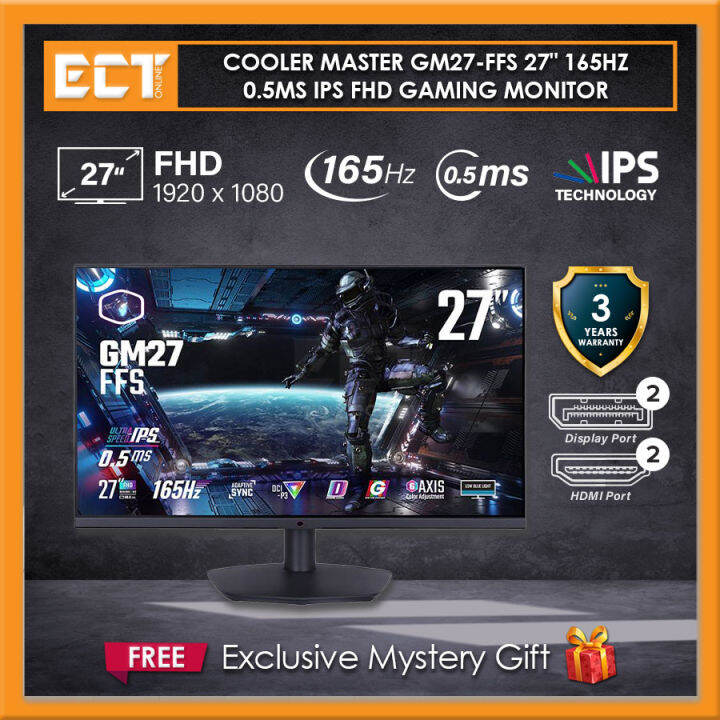 Cooler Master GM27-FFS 27" (1920 x 1080) 165Hz 0.5Ms IPS FHD Gaming ...