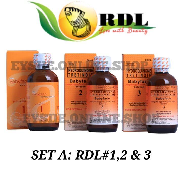 RDL Babyface No. 1, 2 & 3 (60ml) "SET" | Save P20 off (New Packaging ...