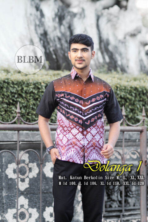 Batik Lontara Kode Dolanga 1 Dolanga 2 Batik Makassar Batik Bugis Batik Lanang by Mamez | Lazada ...