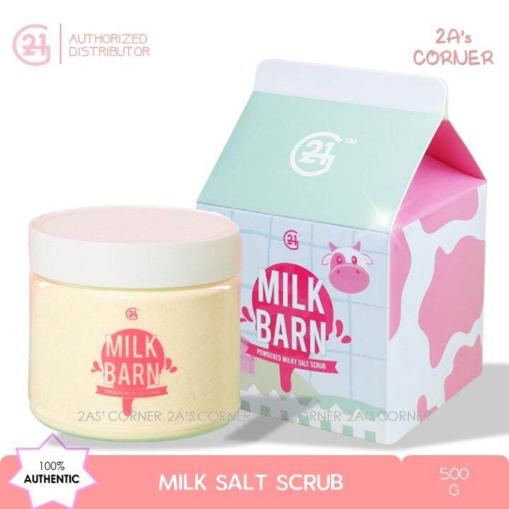G21 Milk Barn Powdered Milk Salt Scrub 500g | Exfoliating Whitening ...