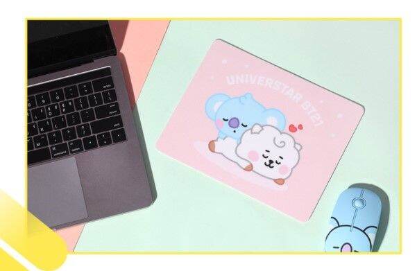 BTS BT21 Genuine KOYA/RJ (NAMJIN) MOUSE PAD with Gold Seal of ...