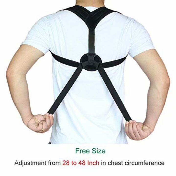 Adjustable Posture Corrector for Upper Back Pain Relief, Shoulder Brace ...