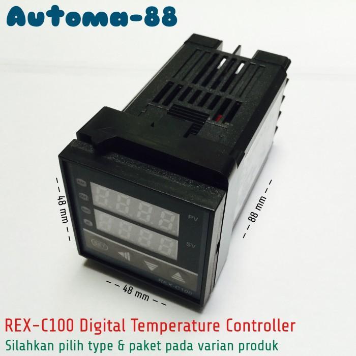 PID REX C100 RELAY SSR THERMOSTAT THERMOCOUPLE TEMPERATURE CONTROLLER ...
