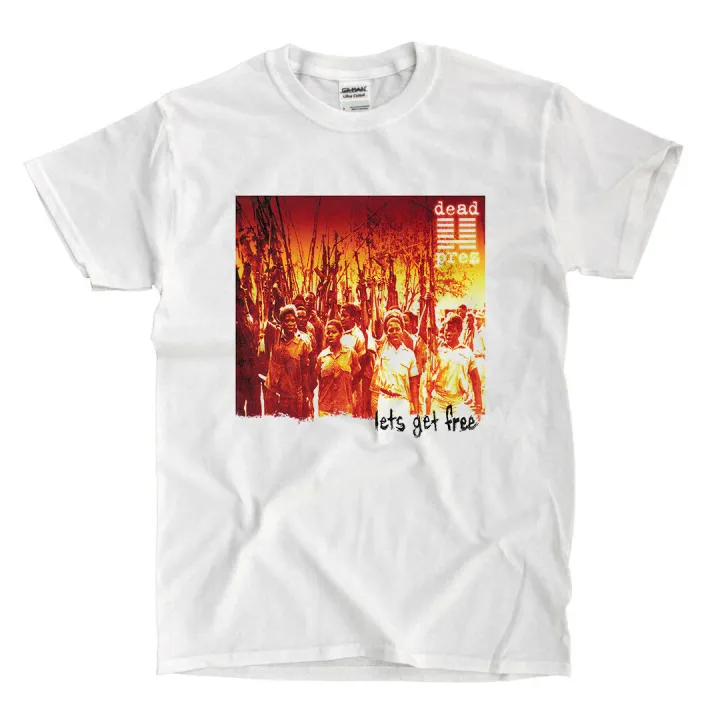 Dead Prez - Let'S Get Free - White Shirt - Ships Fast! High Quality ...