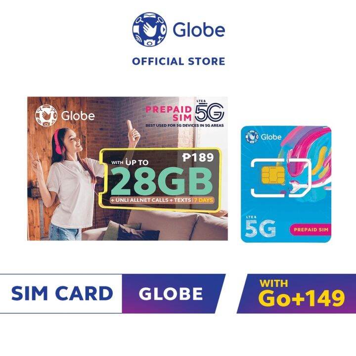 Globe Prepaid 5G SIM loaded with Go | Lazada PH