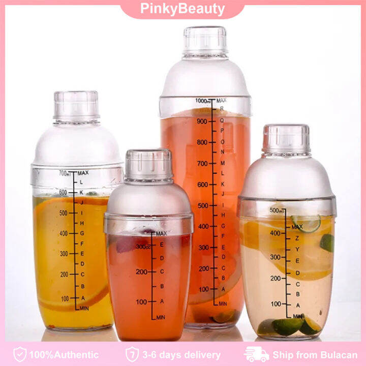 Acrylic Milk Tea Shaker Cocktail Juice Shaker Bottle Blender Bar ...