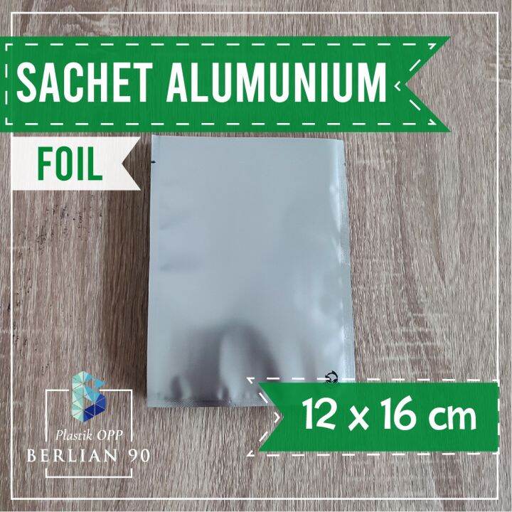 Plastik Full Aluminium Sachet Foil 12x16 Cm Sachet Alumunium | Lazada ...