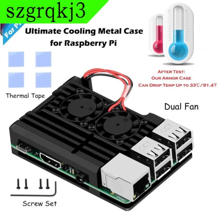[high quality] Raspberry Pi 3/Pi 2 Model B Aluminum Case Enclosure with ...