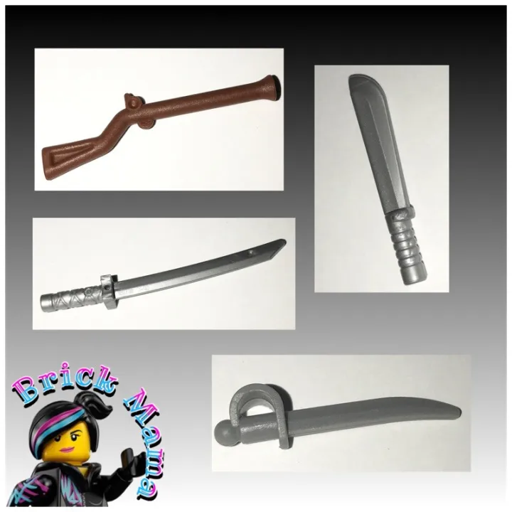 LEGO Sword Knife Cutlass Shamshir Katana Flintlock Musket Accessories ...