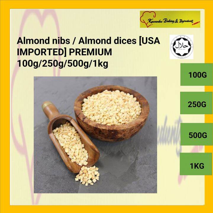 Almond nibs / Almond dices [USA IMPORTED] PREMIUM | Lazada