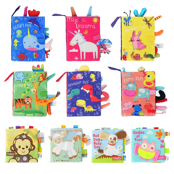 Baby Soft Cloth First Story Book with Squeezable Sound Feature | Lazada PH