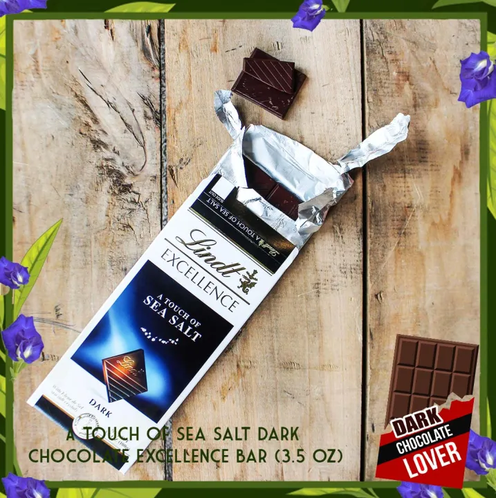 A Touch of Sea Salt Dark Chocolate LINDT EXCELLENCE Bar 3.5 oz | Lazada PH
