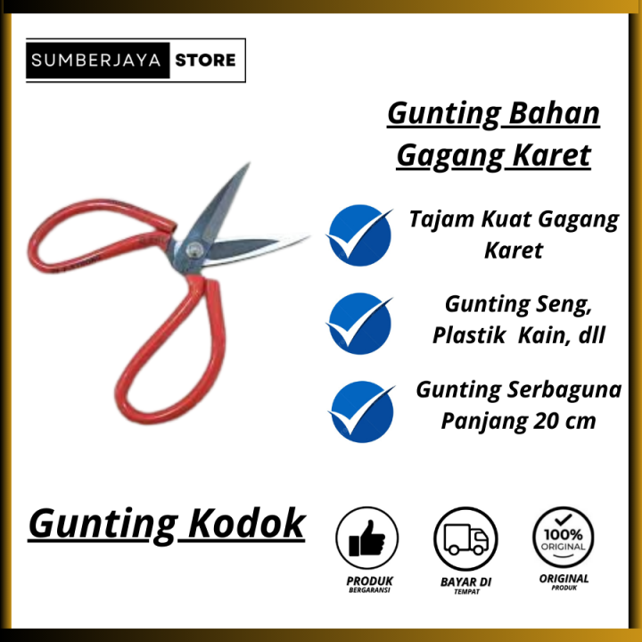 Gunting Kodok, Gunting Kain, Gunting Bahan, Gunting Seng Gagang Karet ...