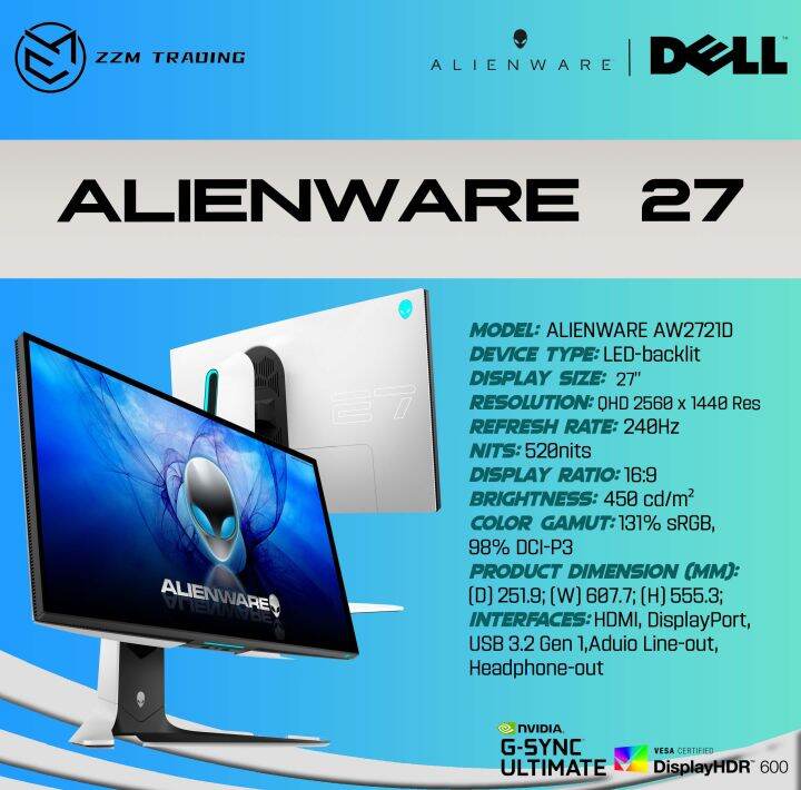 DELL ALIENWARE 27/34/38 LCD Monitor LED backlight/Led Light belt System ...