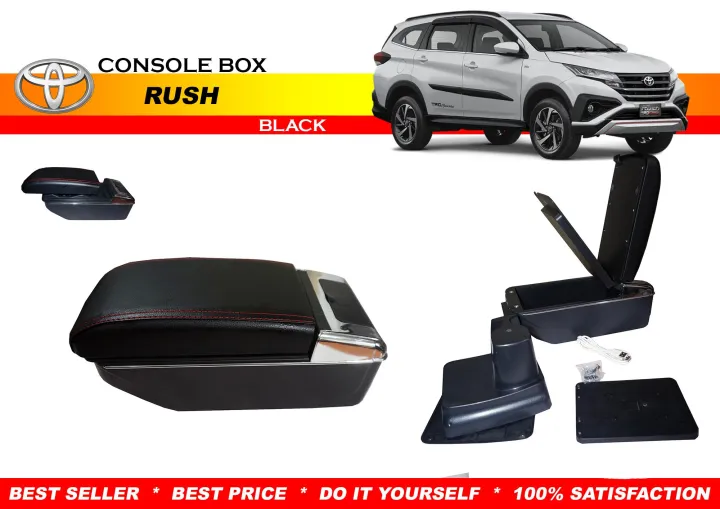 TOYOTA RUSH 2018 ，2019 UP ARMREST CONSOLE BOX 2 LAYER WITH USB PORT ...