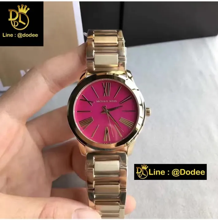 Guaranteed Authentic Michael Kors Hartman Pink Mother of Pearl Dial ...