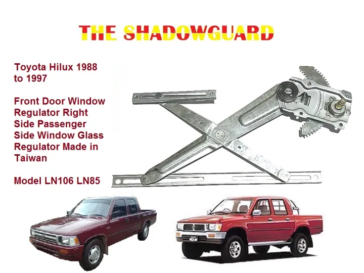 Toyota Hilux Front Door Window Regulator Right Side Passenger Side ...