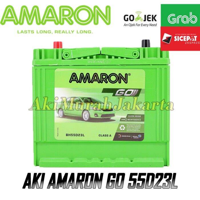 Aki Mobil Amaron GO 55D23L Aki Kering 12v / 60Ah | Lazada Indonesia