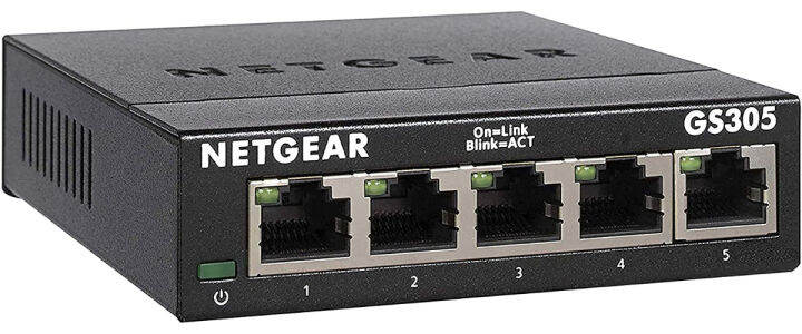 NETGEAR 5-Port Gigabit Ethernet Unmanaged Switch (GS305) - Home Network ...