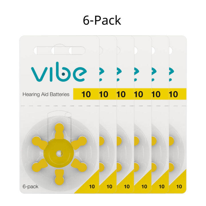 [Vibe] Hearing Aid Battery 10 Pack of 6 Suitable For Vibe Air And Other ...