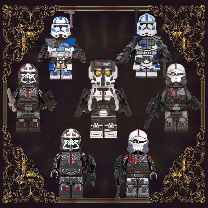 Clone Force 99 The Bad Batch Echo Tech Crosshair Minifigures Bricks ...