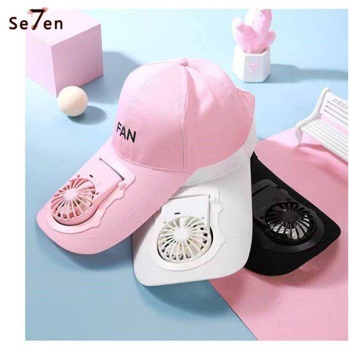Topi/Topi Kipas Angin USB Mini/ Fashion Traveling - Pink | Lazada Indonesia