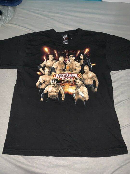 Wwe Wrestlemania 26 Kids 18 20 Wrestling Superstars 3 Lot Shirt Read ...