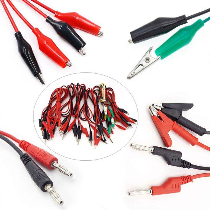 Multimeter Electrical DIY Test Leads Crocodile Clips Banana Plug to ...