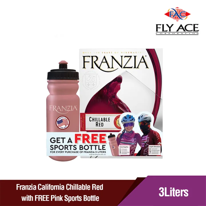 Franzia Chillable Red 3L With FREE Franzia Sports Bottle Pink | Lazada PH