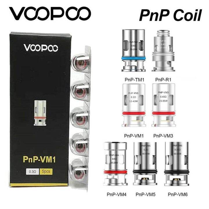VOOPOO PNP Replacement Coils (PER PACK) (Pod Cartridge OCC Rba) 3rml | Lazada PH