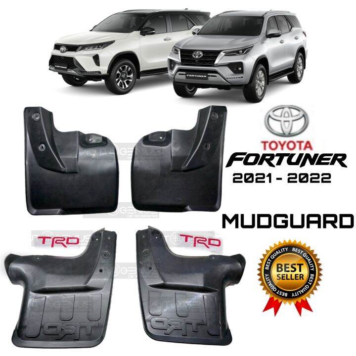 TOYOTA FORTUNER accessories 2016 2023 Mud guard Flaps RED TRD Fender ...