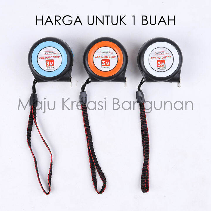 Meteran Plastik VPR 3 Meter Self Stop Lock 3M Measuring Tape 3 M Rol ...