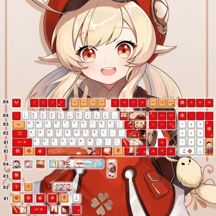 Beauty Klee Keycaps Mechanical Keyboard Decoration Game Genshin Impact ...