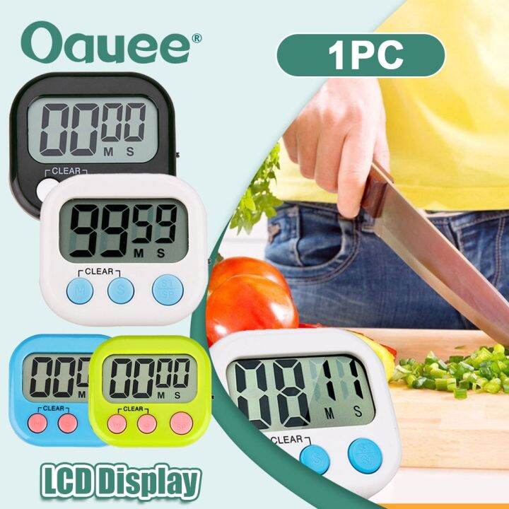 LCD Display Electronic Kitchen Timer Large Screen Electronic Timer ...