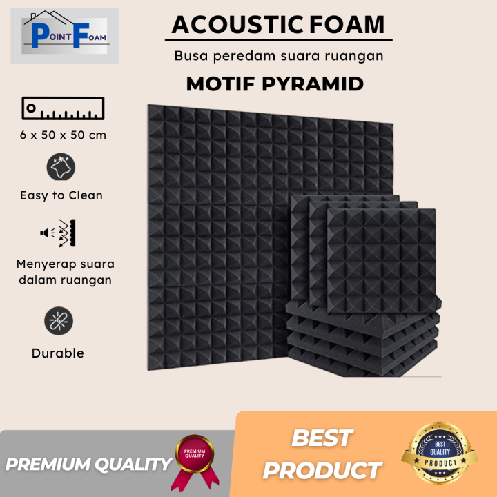 Busa Peredam Suara Ruangan Pyramid / zigzag 50x50x6cm peredam suara ...