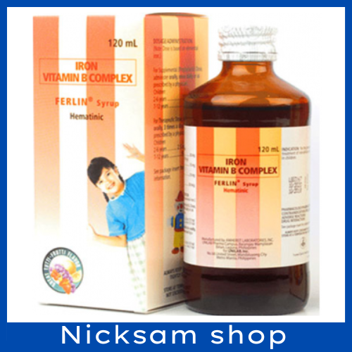 FERLIN Iron Vitamin B-complex Syrup 120ml, Drops 15ml | Lazada PH