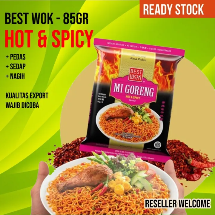 Mie Goreng BEST WOK Mie Instant isi 20 bungkus (1 KARTON) | Lazada ...
