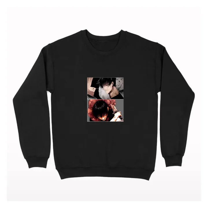 SWEATER CREWNECK MANGA ANIME TOJI FUSHIGURO JUJUTSU KAISEN GOJOU SATORU ...