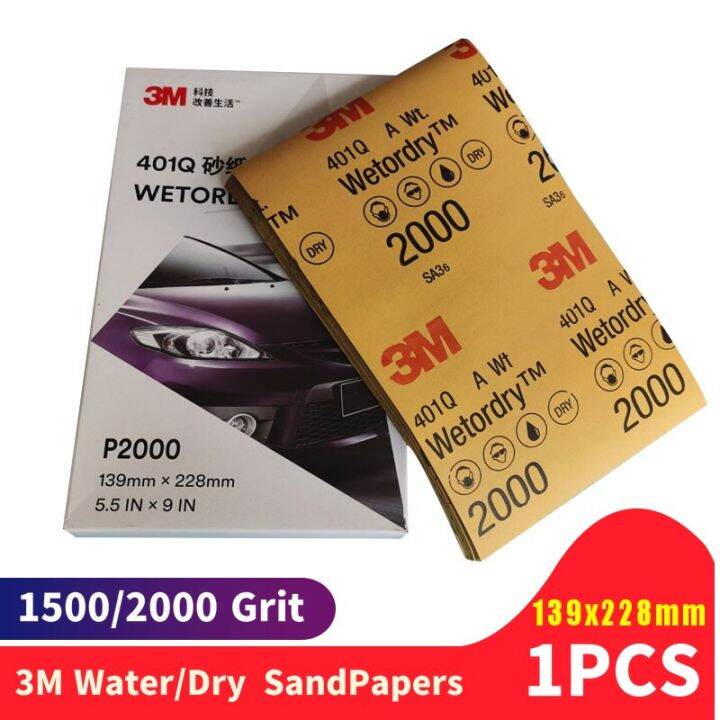 3m Sandpaper Set 1500/2000 Grit Sanding Paper Water/dry Abrasive Sand ...