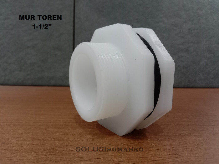 Mur Toren 1-1/2 PUTIH / Soket Toren Lubang Tangki Air Tandon | Lazada ...