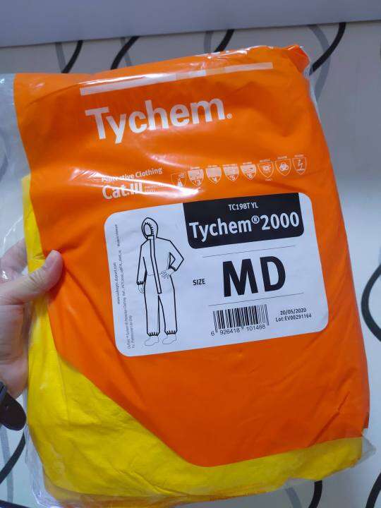 "Dupont Tychem C - Tyvek® with a specialised polymeric coating - 100% ...