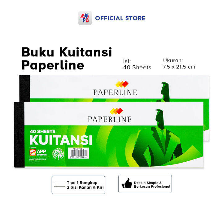 Buku Kuitansi Kwitansi Paperline PPL KT 40 M isi 40 lembar | Lazada Indonesia