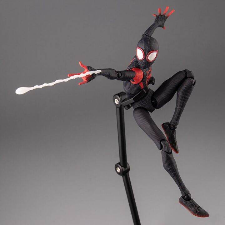 Sentinel Sv ตุ๊กตาขยับแขนขาได้สไปเดอร์แมนเข้าไปใน The Spider Verse