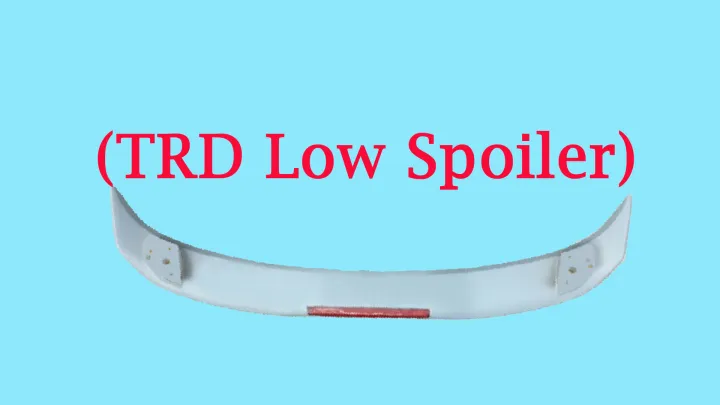 TRD Low Spoiler with Light for Toyota Altis (1st Gen) 2001 2002 2003 ...