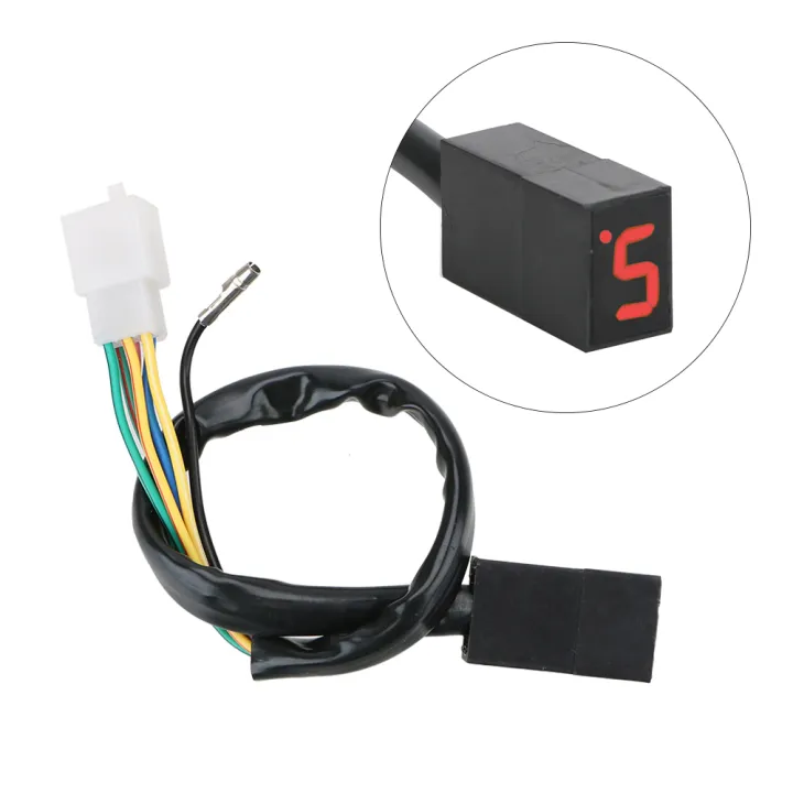 Gear Indicator Motorcycle Exterior LED Display 5 Gears Motorcycle Shift ...