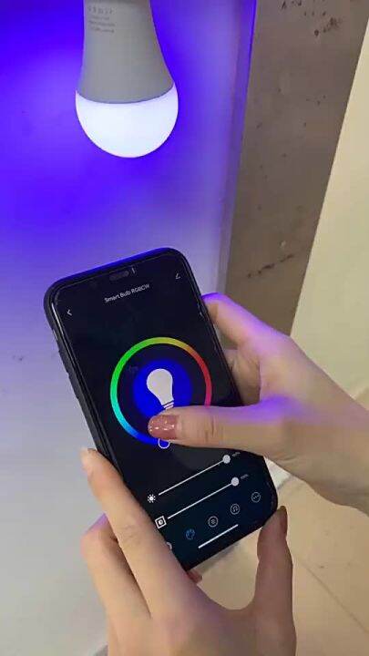 Graffiti Smart Broadcast Bluetooth Bulb RGBCW Music Color Changing ...