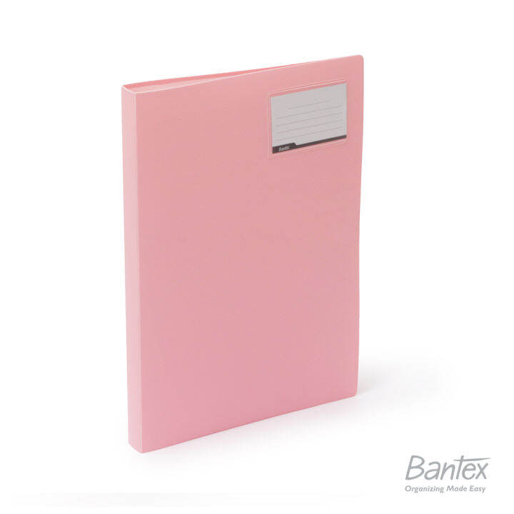 Bantex Display Book Folio F4 40 Pocket Pastel Color Musky Pink 3185 74 ...