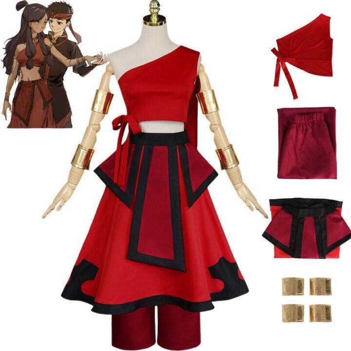Anime Katara Fire Nation Cosplay Costume Avatar The Last Airbender ...