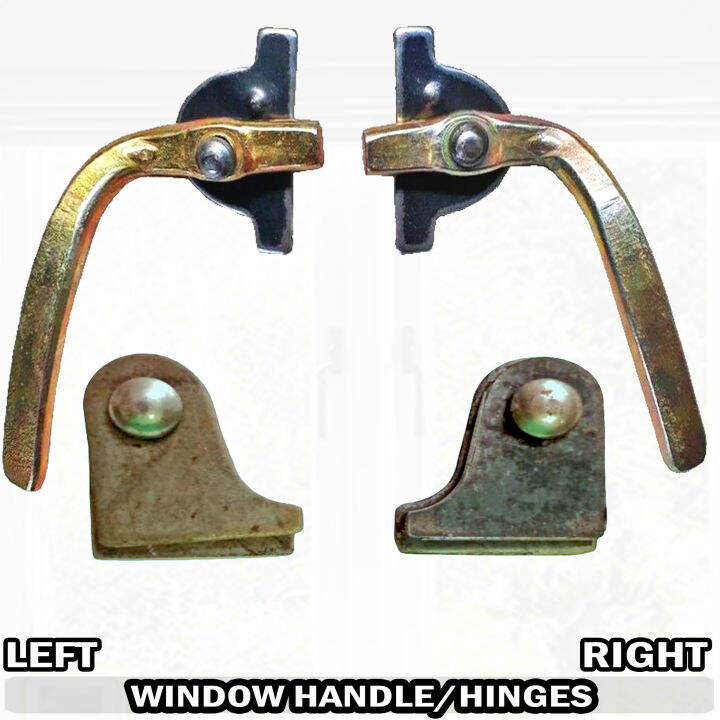 STEEL WINDOW HANDLE AND WINDOW HINGES (Left/ Right) | Lazada PH
